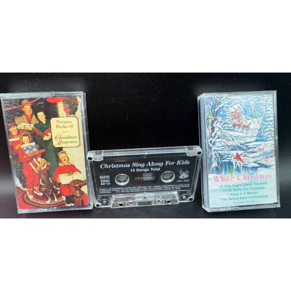 Media | Vintage White Christmas Norman Rockwell Kids Christmas Cassette ...